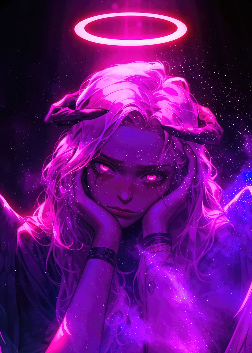 'Dark Angel' Poster, picture, metal print, paint by Xi Designs | Displate