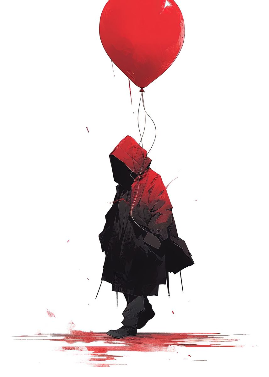 'Balloon Gangster' Poster, picture, metal print, paint by Ilyrin | Displate