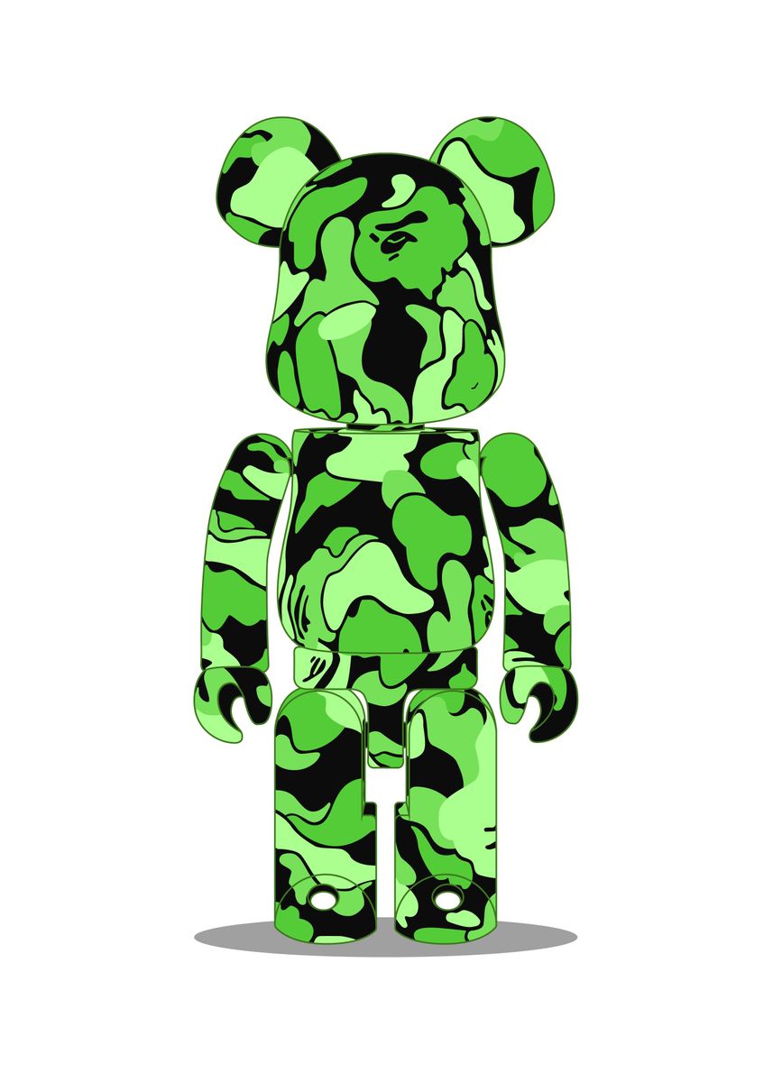 'Bape Figure' Poster, picture, metal print, paint by SBS | Displate