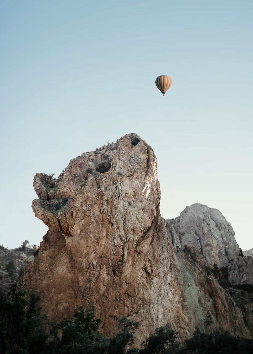 'Playful Cat Rock' Poster by Martijn Schrijver | Displate