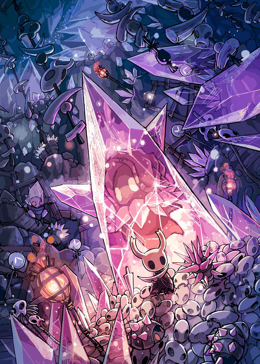 'hollow knight game' Poster, picture, metal print, paint by not ...