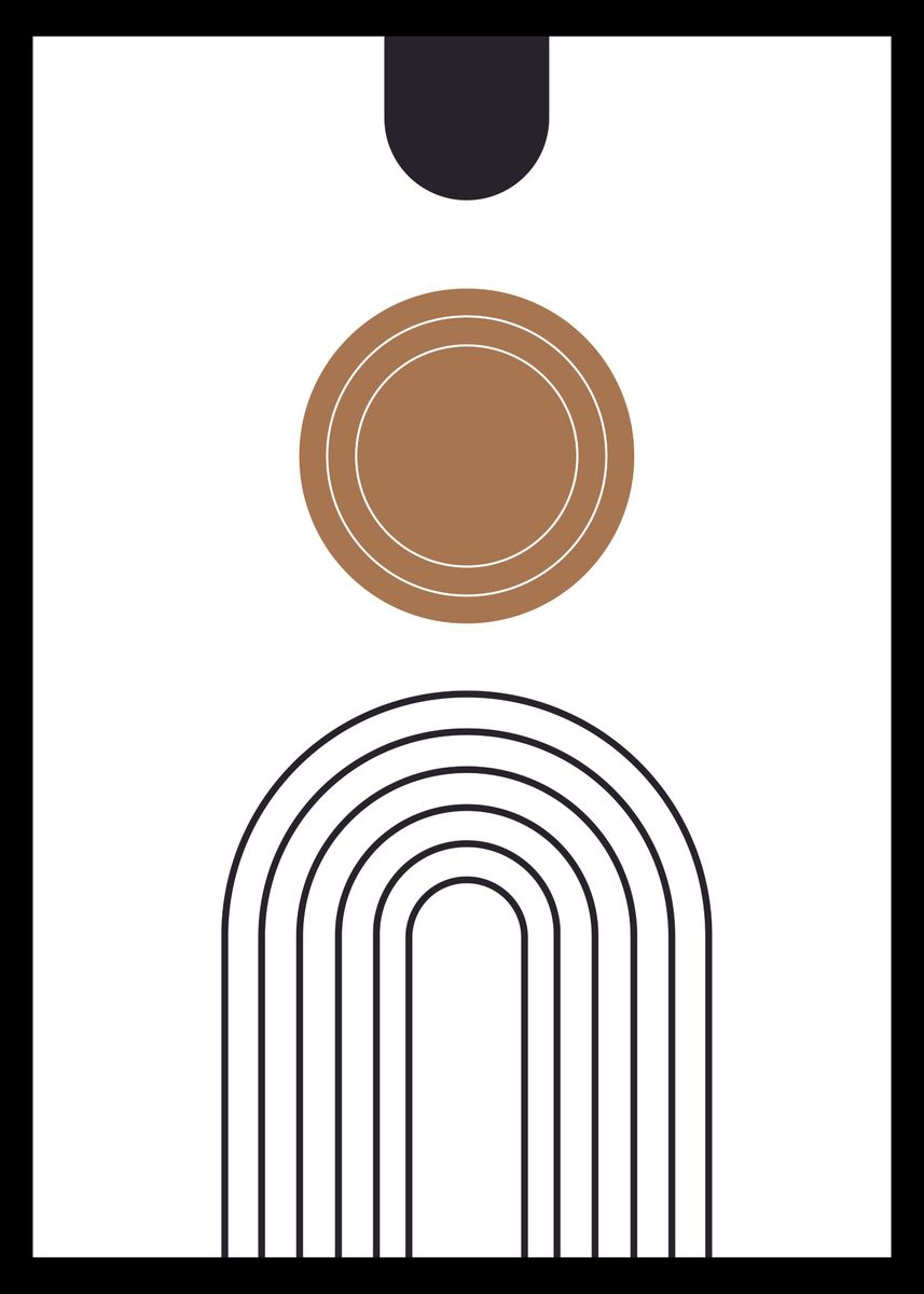 'Abstract Geometric' Poster by Wezt Studio | Displate