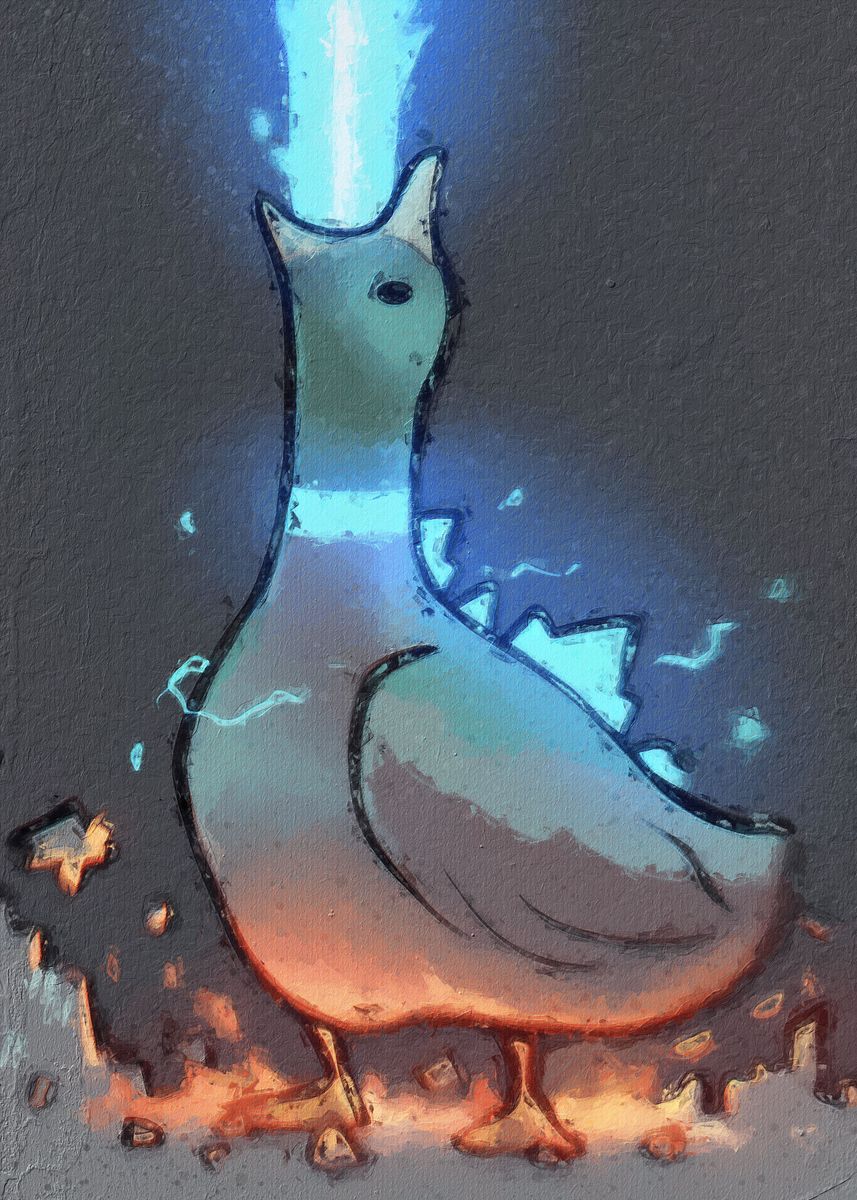 'Goose Meme' Poster, picture, metal print, paint by Meme Daily | Displate