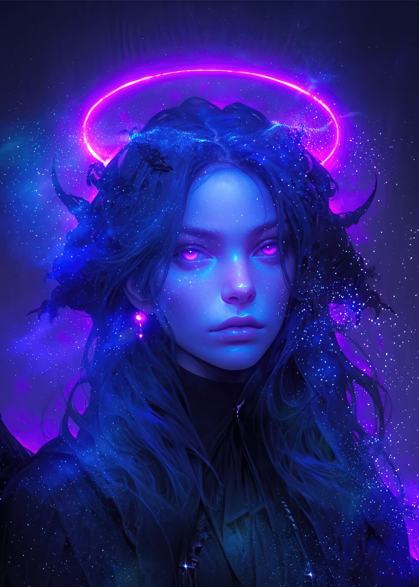 'Dark Angel' Poster, picture, metal print, paint by Xi Designs | Displate