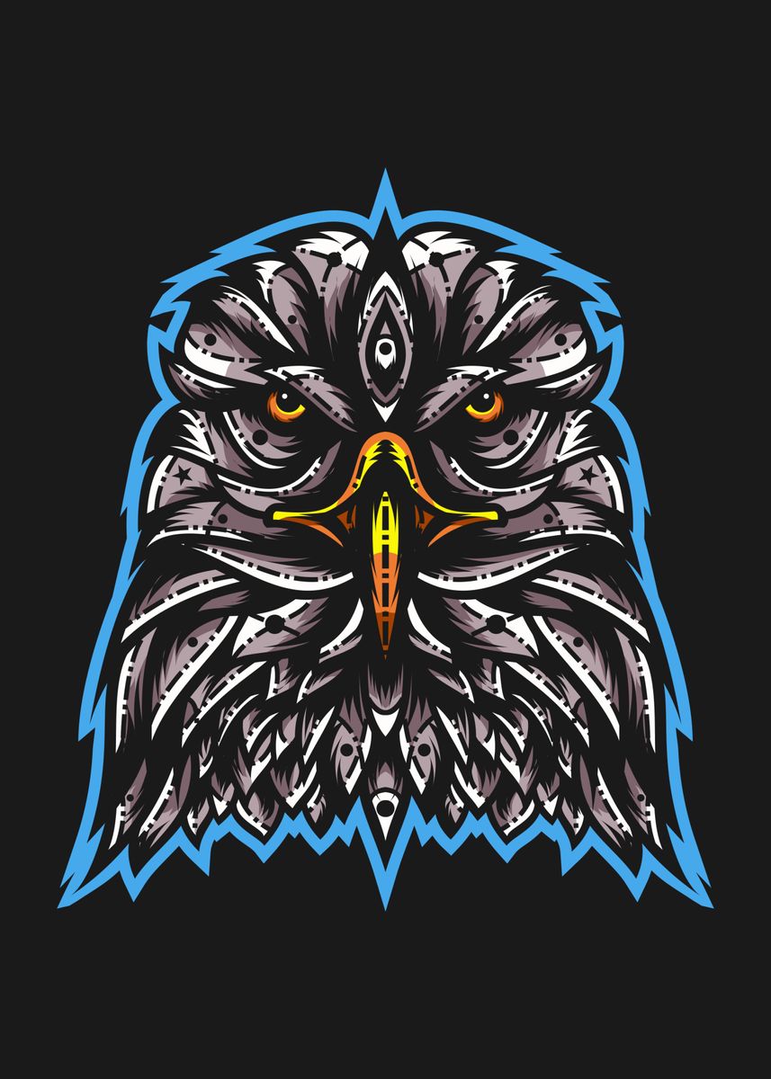 'Eagle Pop Art' Poster, picture, metal print, paint by Dika Sujud ...