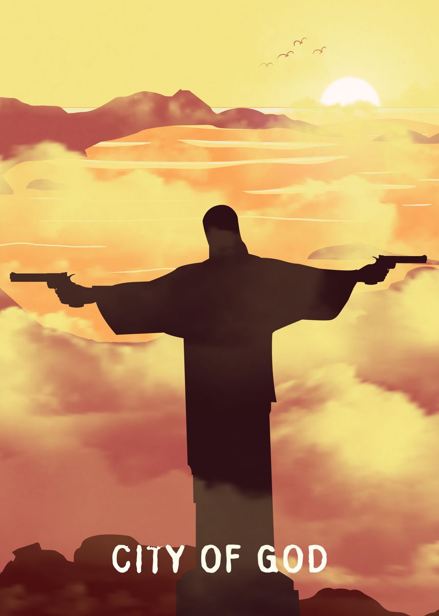 'City of God' Poster, picture, metal print, paint by Kurizura Art ...