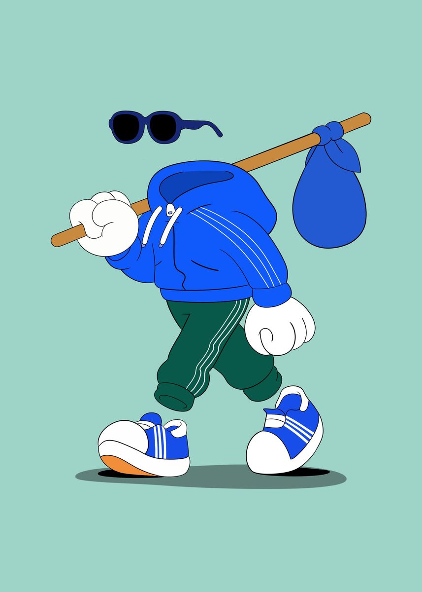 'Invisible boy' Poster, picture, metal print, paint by UNIKORN | Displate