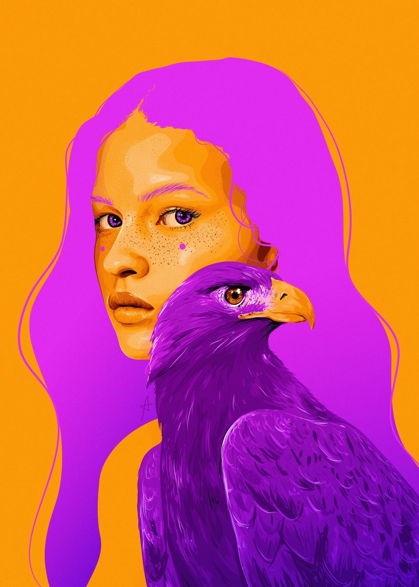 'Native' Poster, picture, metal print, paint by AnaAriane | Displate