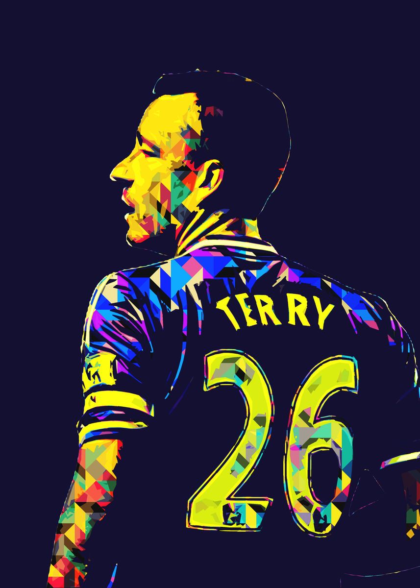 'John Terry Pop Art' Poster, picture, metal print, paint by ...