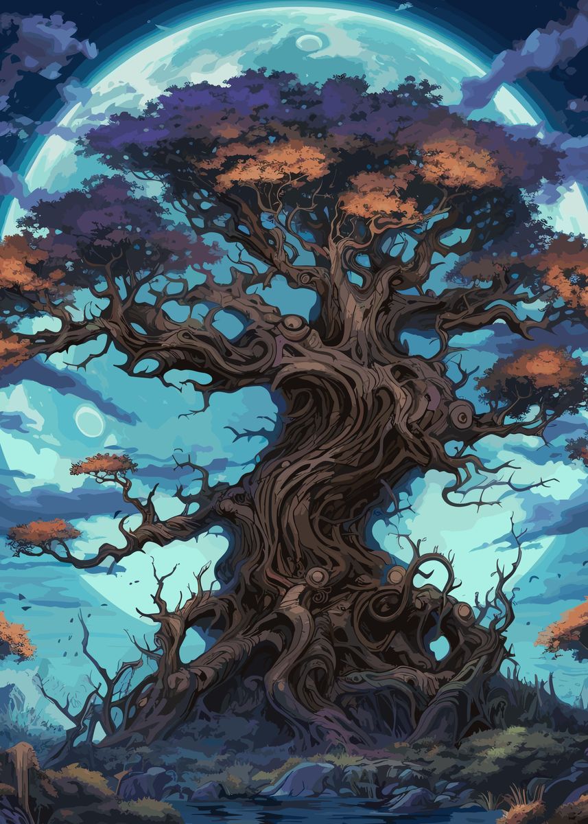 'Tree of Shadows' Poster, picture, metal print, paint by Ali Jane ...
