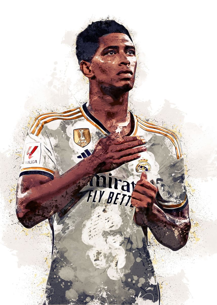 'Jude Bellingham' Poster, picture, metal print, paint by Ollie Reid ...