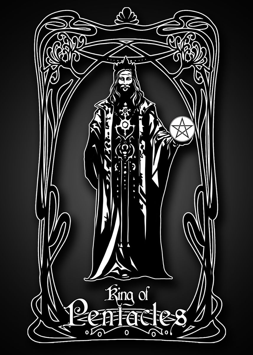 'Tarot King of Pentacles' Poster, picture, metal print, paint by ...