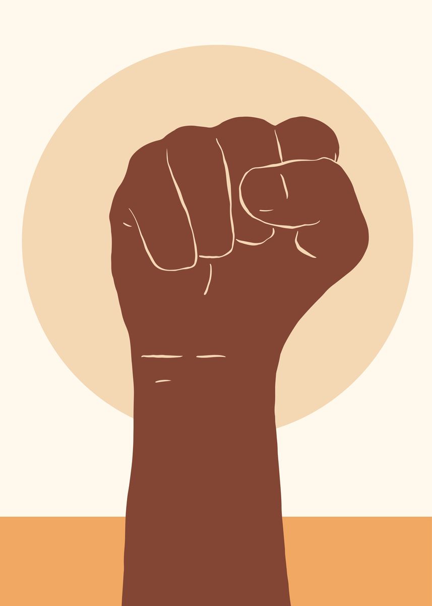 'Black Life Matters Fist' Poster, picture, metal print, paint by Sandy ...