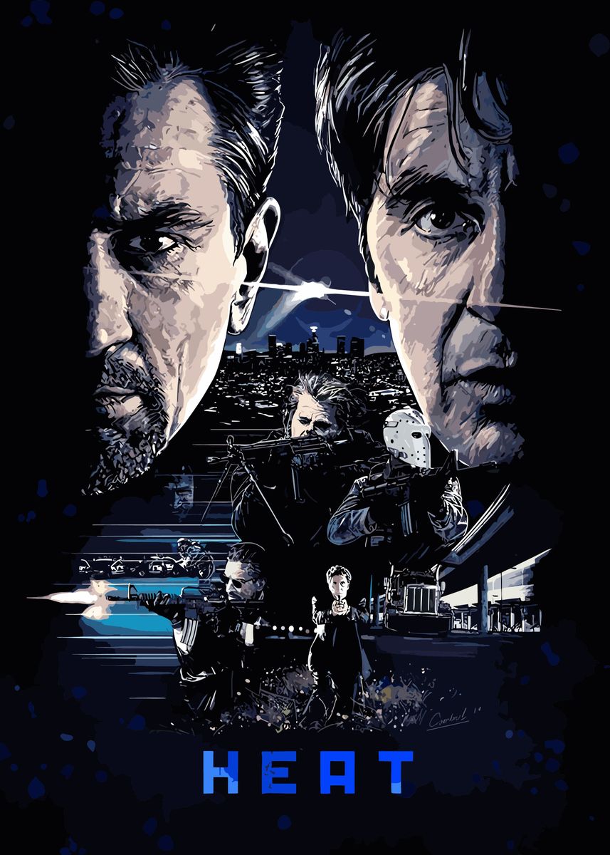 'Heat' Poster, picture, metal print, paint by Dickie77 | Displate