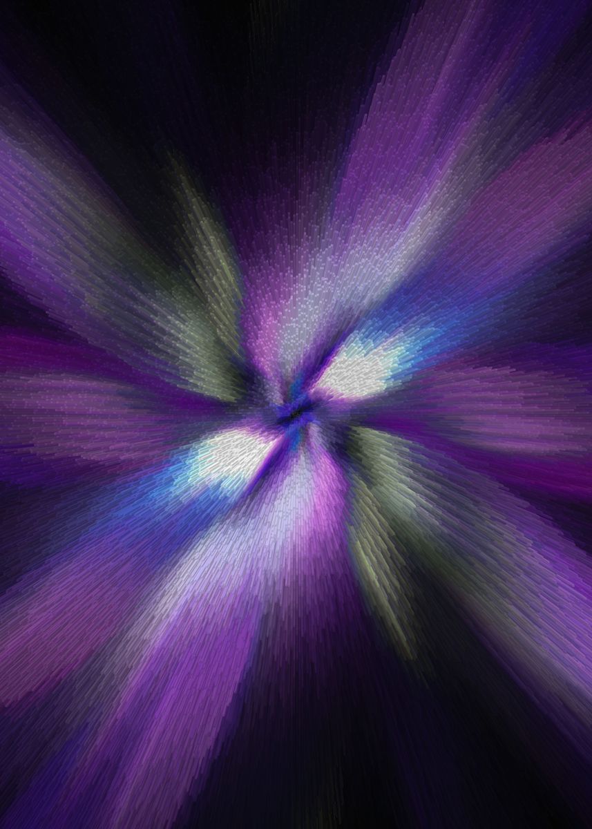 'Abstract Floral Rotation' Poster, picture, metal print, paint by ...