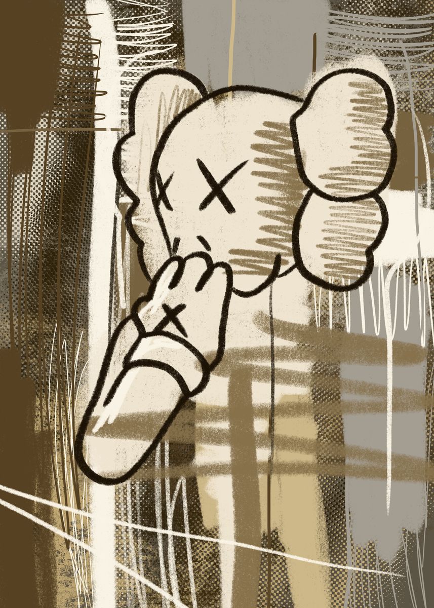 'Kaws Dolls unique abstract' Poster by masn | Displate