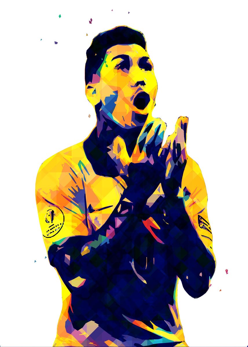 'Roberto Firmino Brazil' Poster, picture, metal print, paint by ...