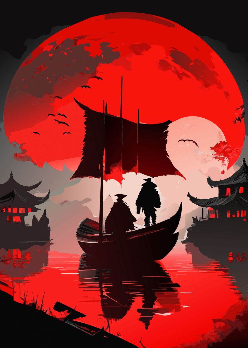 'Ninja Poster' Poster, picture, metal print, paint by Jihana Mariam ...