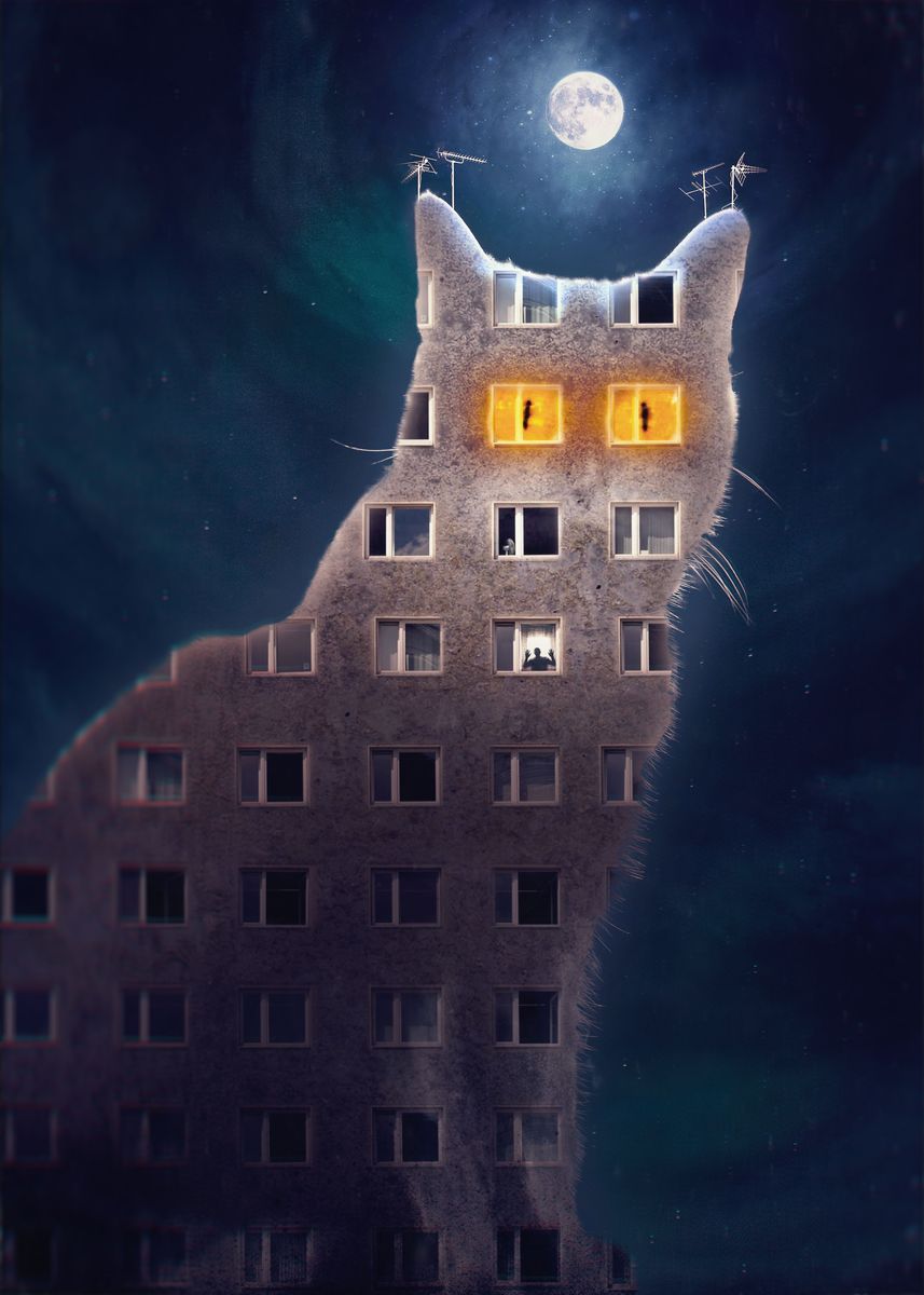 'House Cat' Poster by Patryk Andrzejewski | Displate