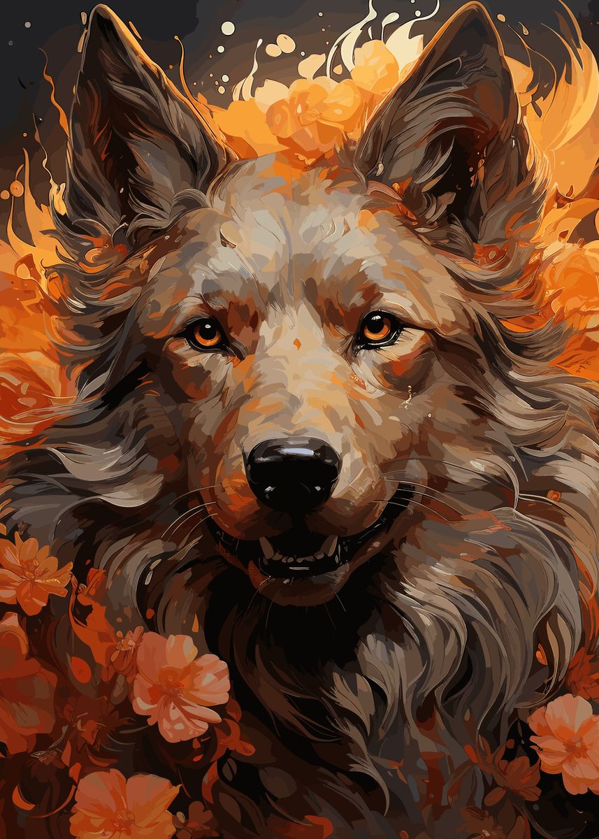 'Fenrir the Norse Wolf' Poster, picture, metal print, paint by Aron ...