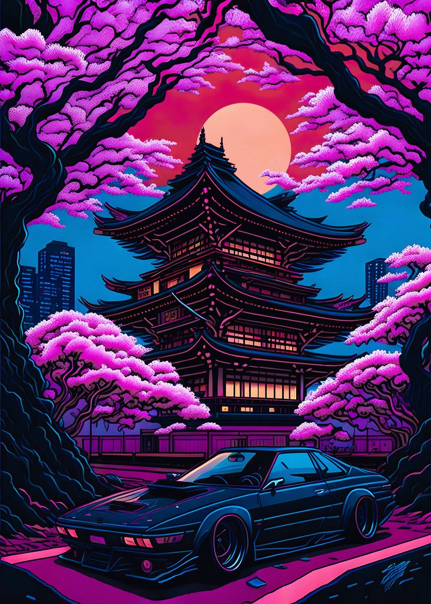 'Taditional Japan' Poster, picture, metal print, paint by Dream Reality ...
