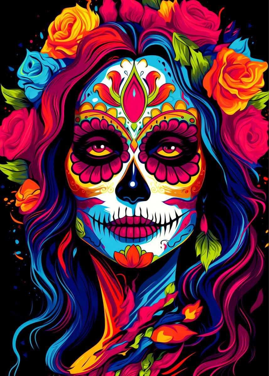 'Mexico holiday' Poster, picture, metal print, paint by tha lee | Displate