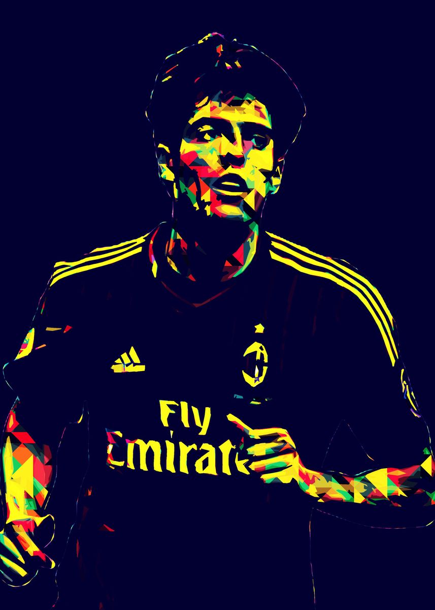 'Ricardo Kaka Pop Art' Poster, picture, metal print, paint by Cao Thi ...