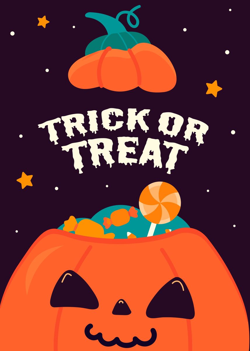 'Happy Halloween' Poster, picture, metal print, paint by Bee Guts ...