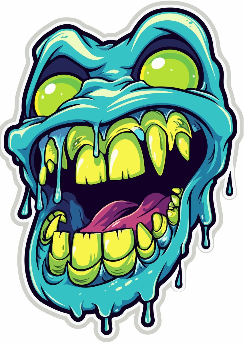 'Monster Graffiti ' Poster, picture, metal print, paint by Sabiqul ...