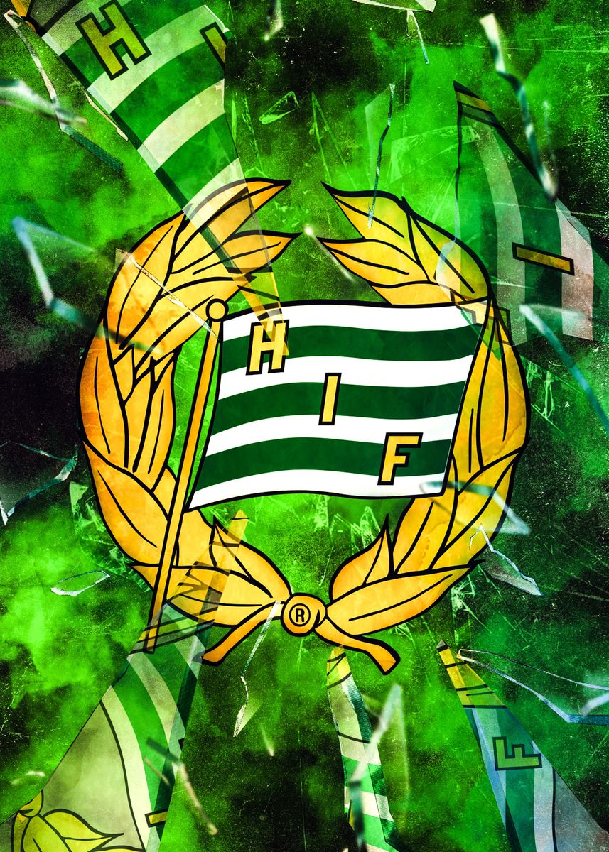 'Hammarby Broken Glass' Poster, picture, metal print, paint by David ...