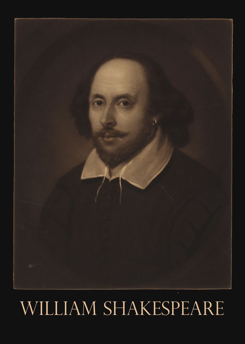 'WILLIAM SHAKESPEARE FACE' Poster, picture, metal print, paint by ...