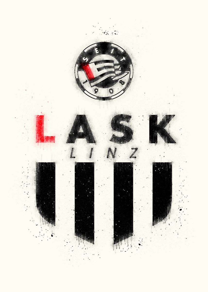 'LASK Linz' Poster, picture, metal print, paint by RooseveltGulgowski ...