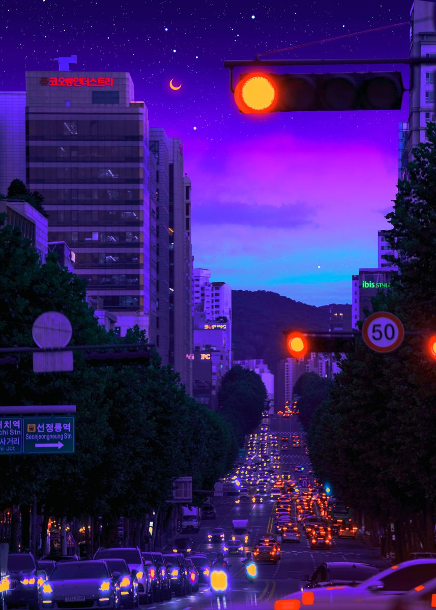 'Lofi Hour' Poster, picture, metal print, paint by Yagedan | Displate