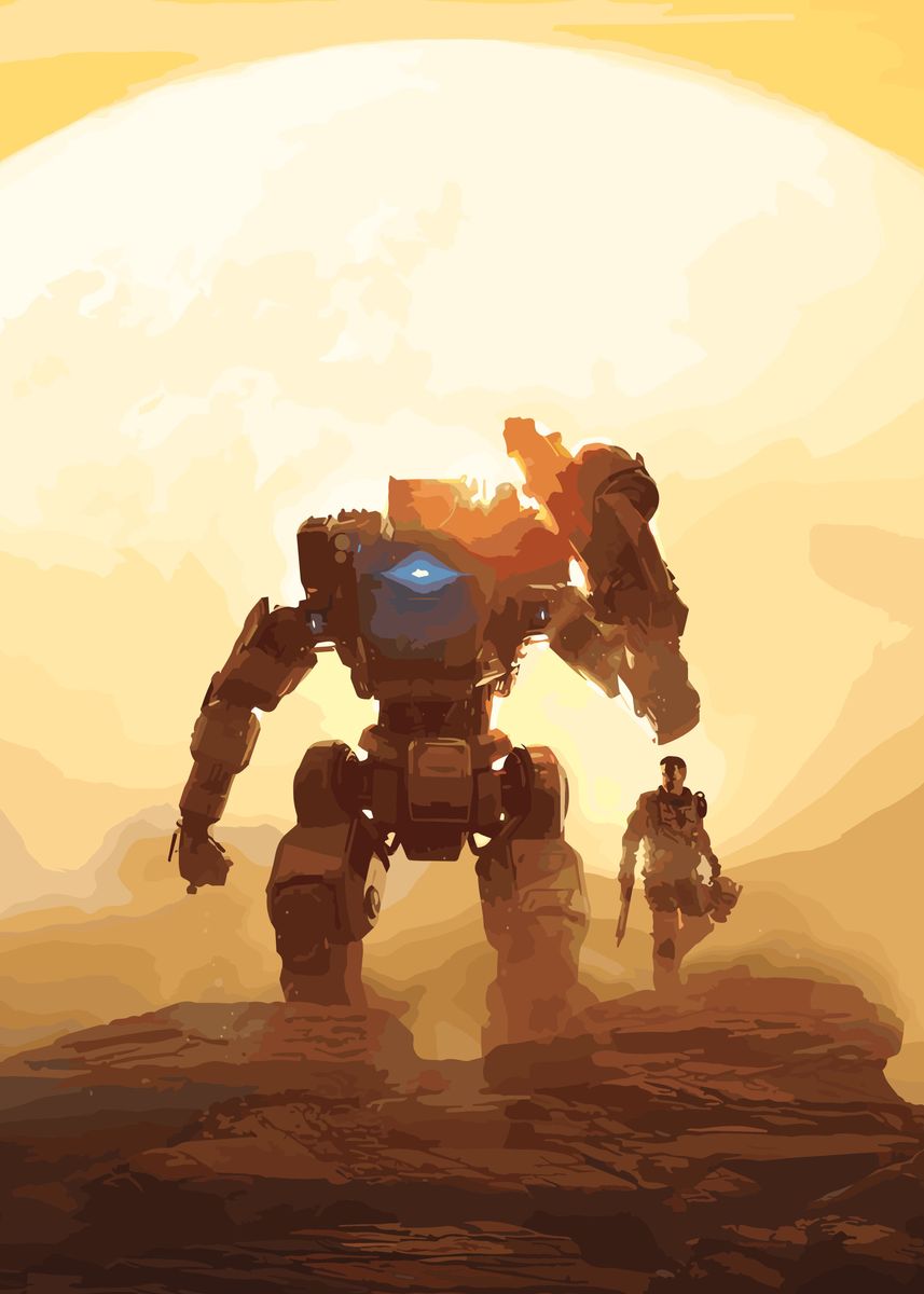 'titanfall 2' Poster, picture, metal print, paint by Bryan hagt | Displate