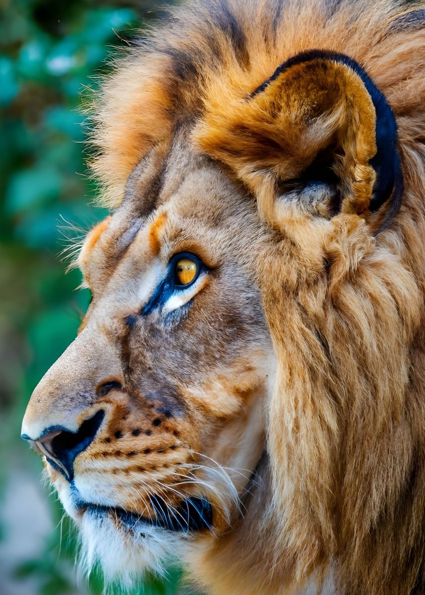 'Lion face' Poster, picture, metal print, paint by Ayen Khusna Art ...