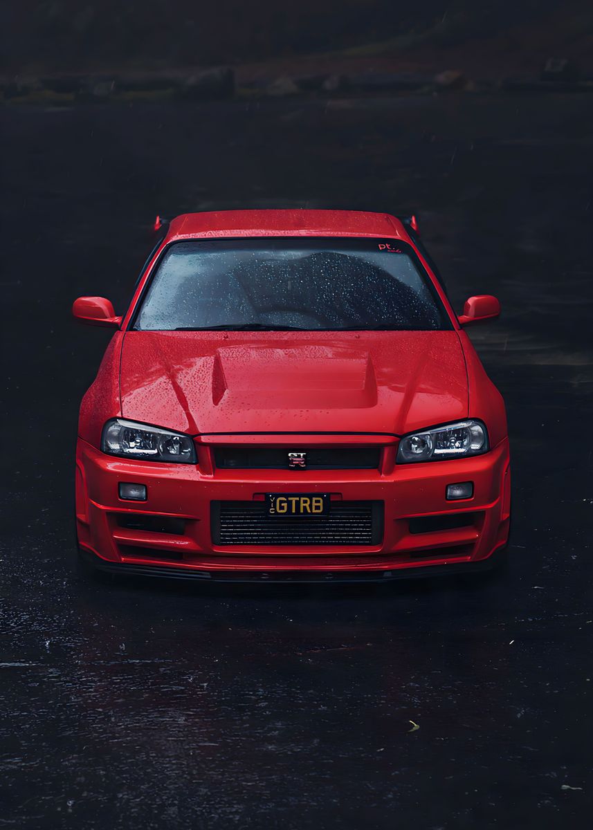 'Nissan GTR' Poster, picture, metal print, paint by Supri GTR | Displate