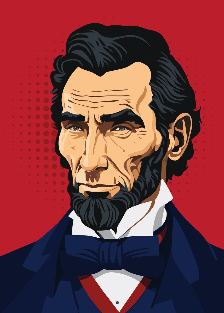 'Abraham Lincoln' Poster, picture, metal print, paint by 18 Twelve ...