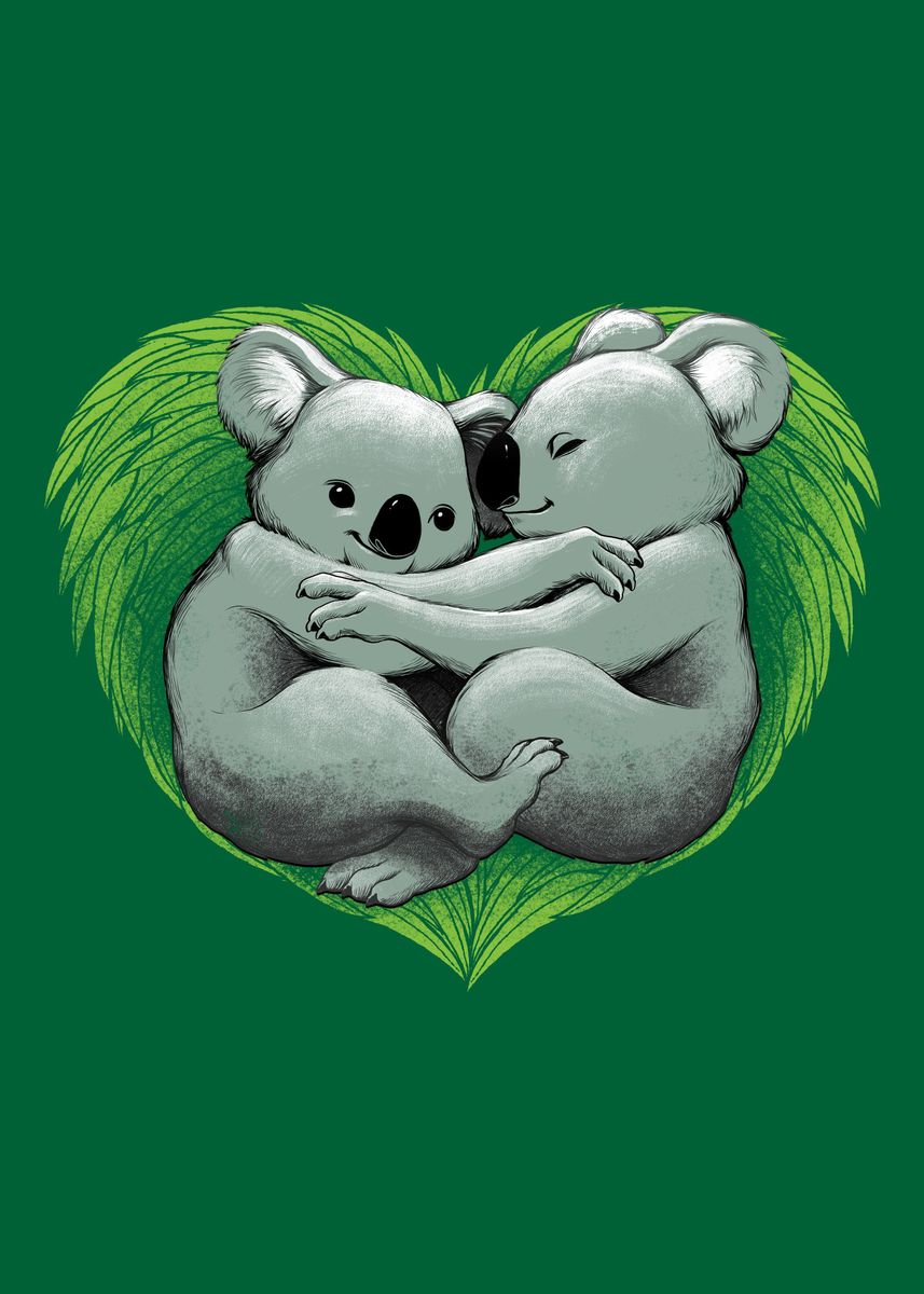 'Koala Heart' Poster by Tobias Fonseca | Displate
