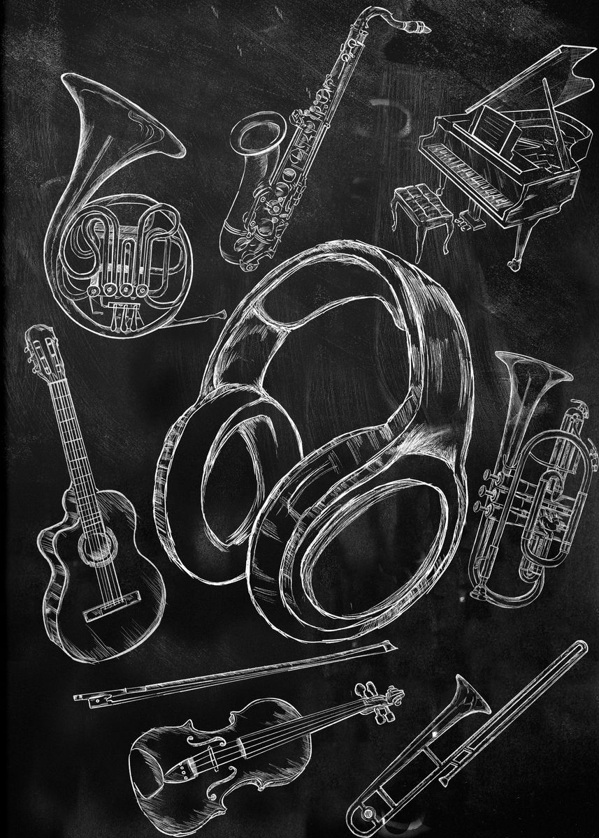'Music Poster' Poster by Toko Diwan | Displate