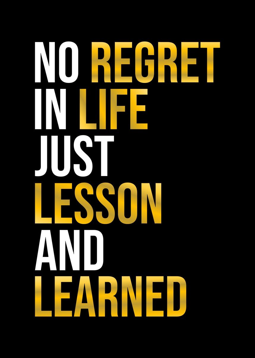 'Motivational Quotes Gold' Poster, picture, metal print, paint by ...