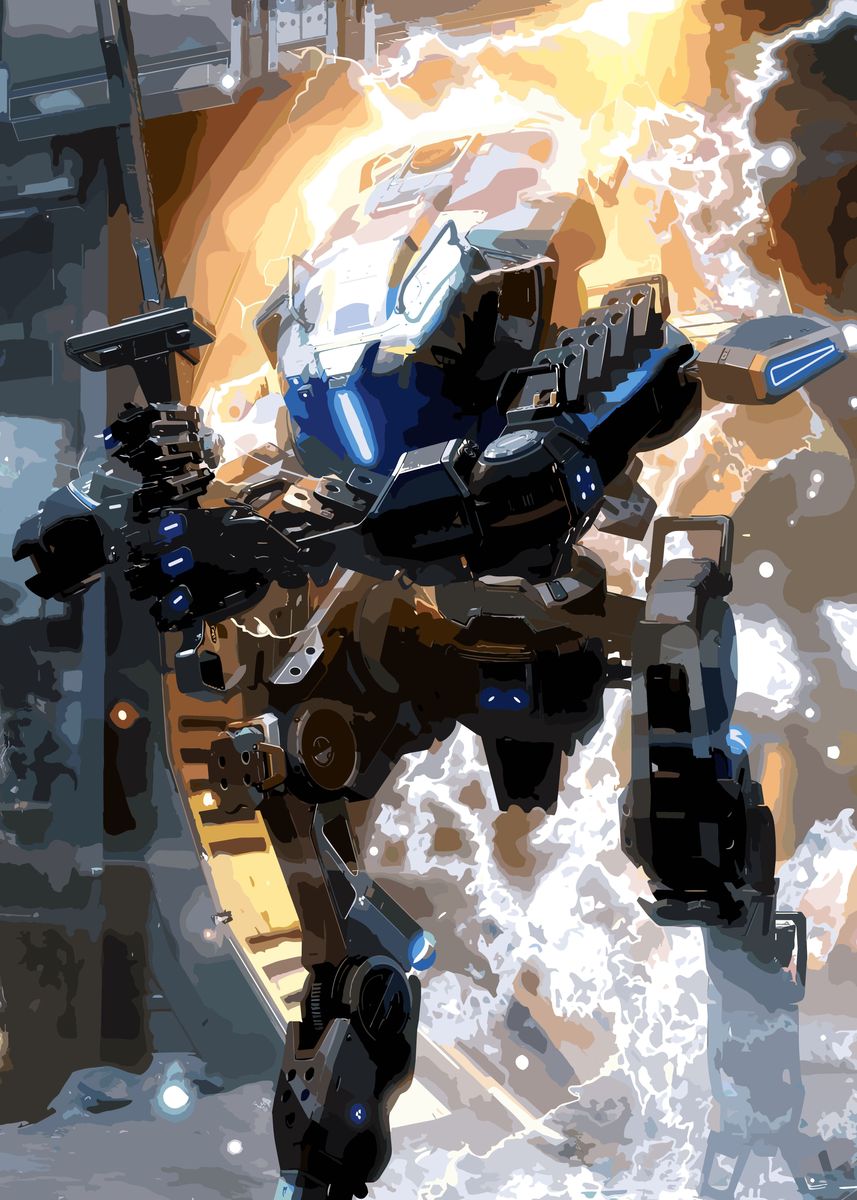'Titanfall 2' Poster, picture, metal print, paint by red Bone | Displate
