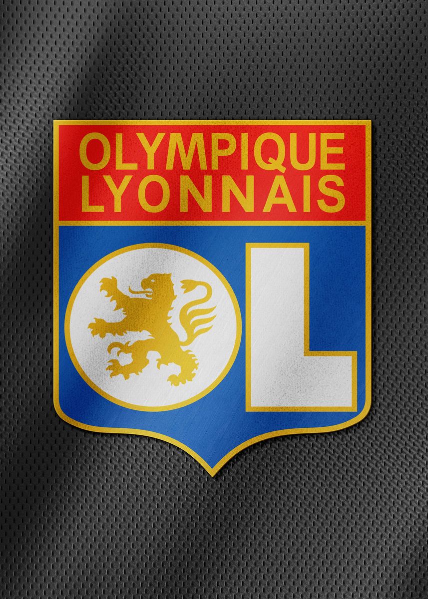 'Lyon Football Poster ' Poster, picture, metal print, paint by Tracy ...