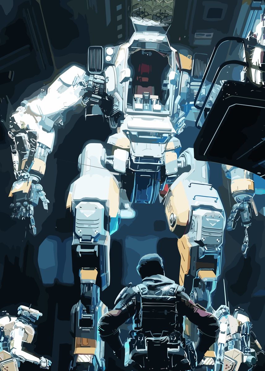 'Titanfall 2' Poster, picture, metal print, paint by red Bone | Displate