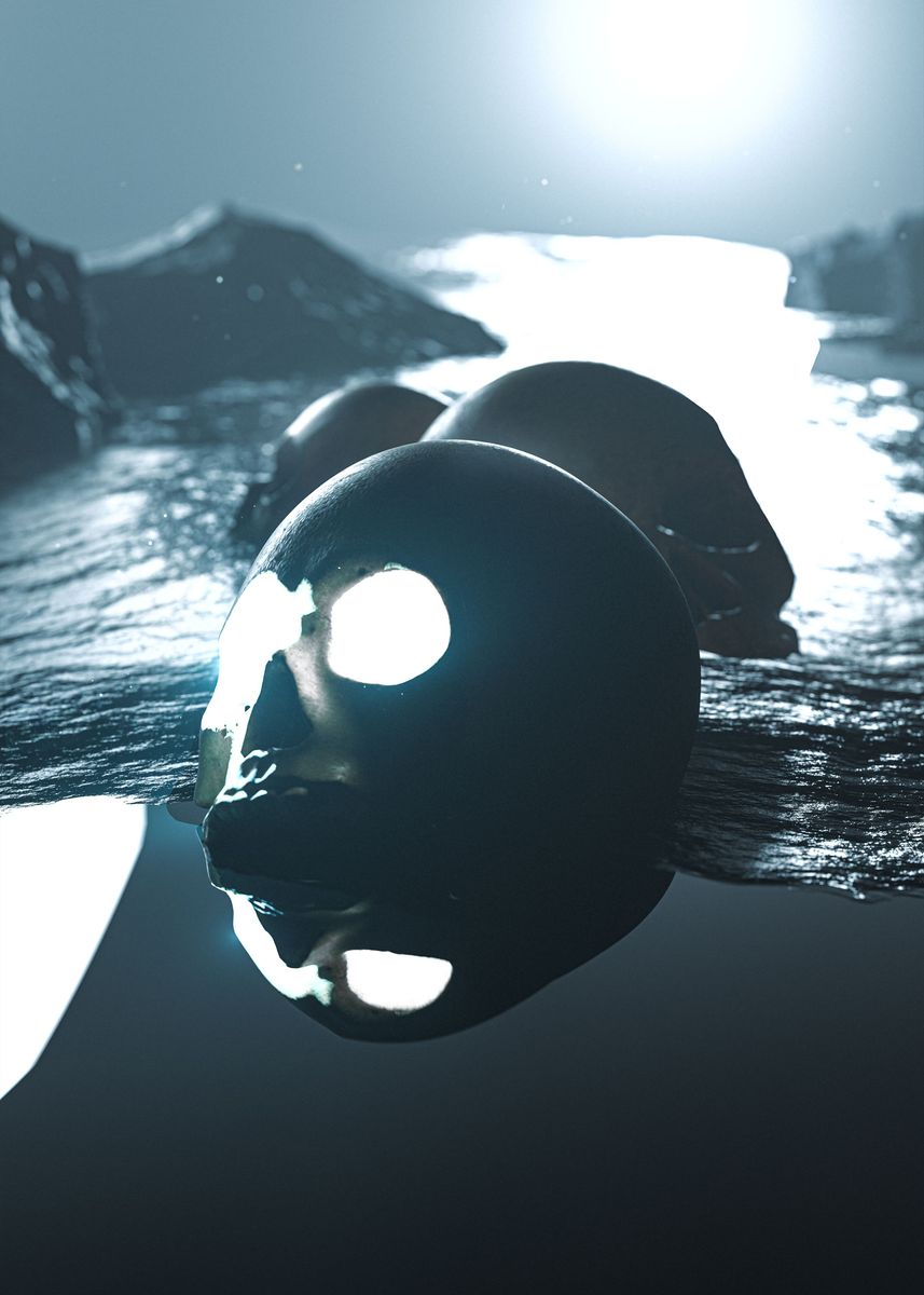 'Luminous Depth' Poster, picture, metal print, paint by Elipscease ...