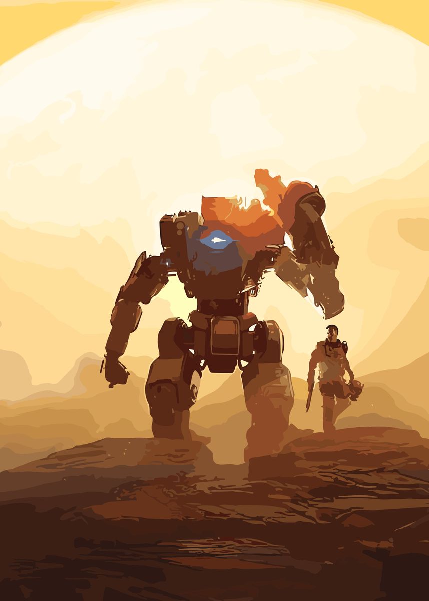 'Titanfall 2' Poster, picture, metal print, paint by red Bone | Displate
