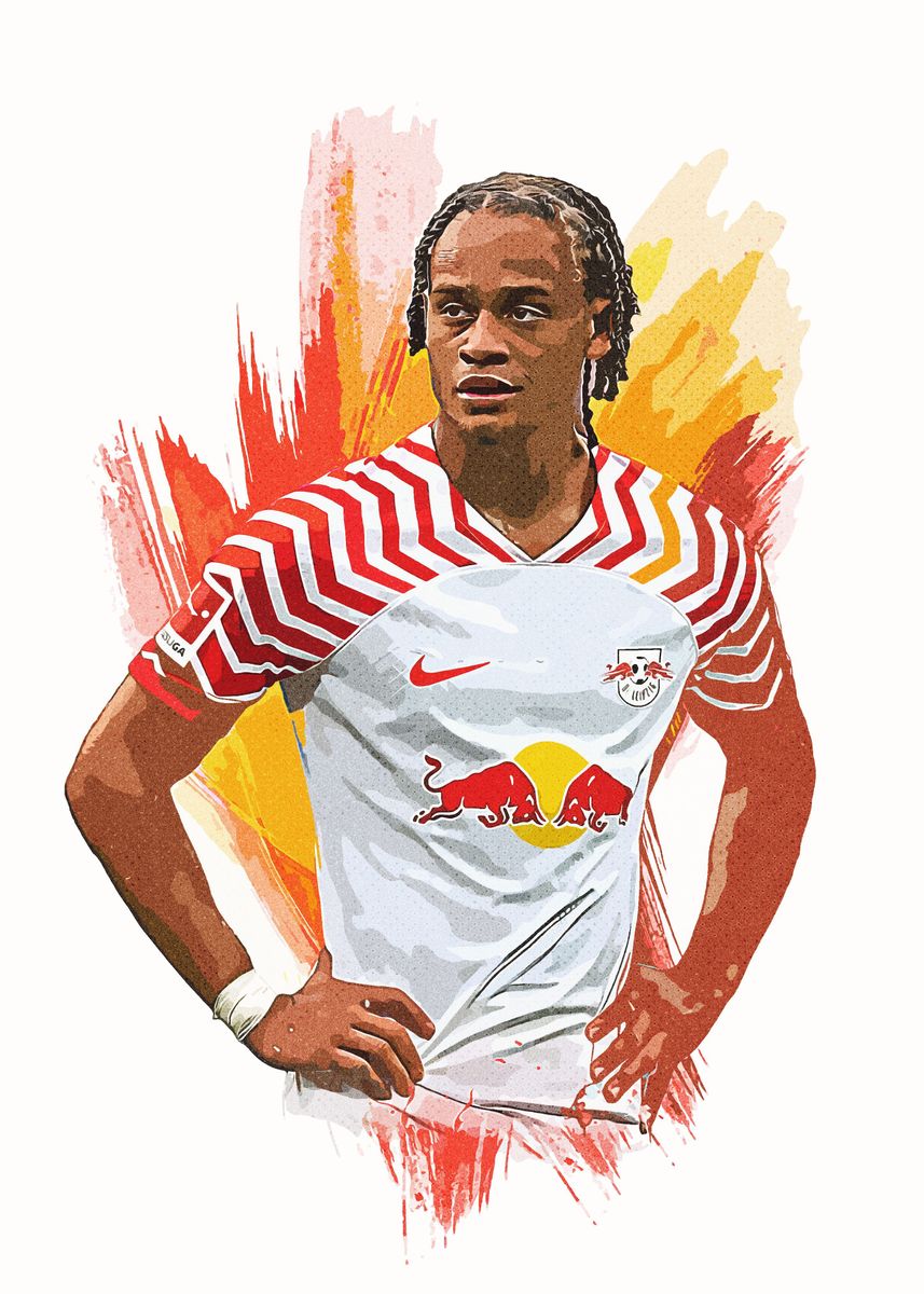 'Xavi Simons Poster ' Poster, picture, metal print, paint by Elvira A ...