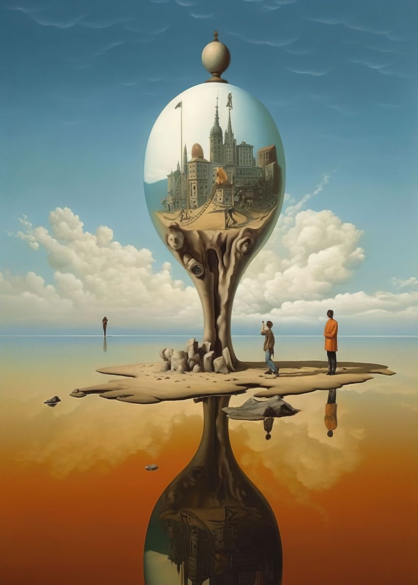 'Abstract Surreal Symphony' Poster, picture, metal print, paint by ...