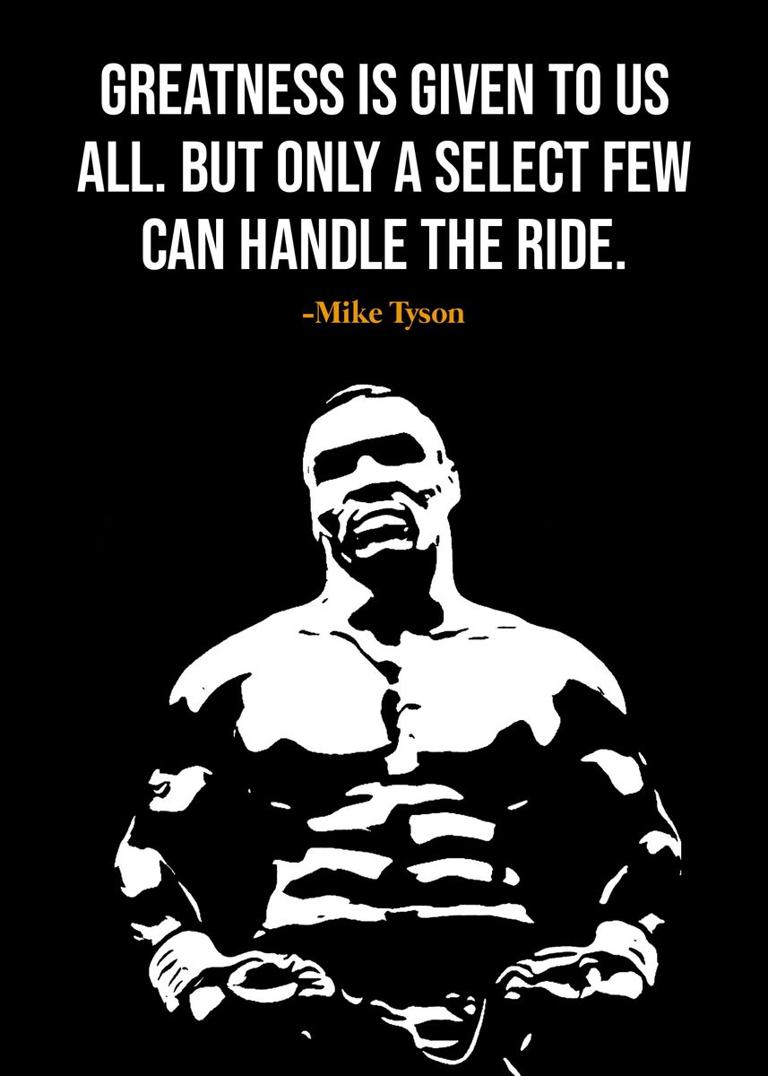 'Mike Tyson quotes ' Poster, picture, metal print, paint by Twenty ...