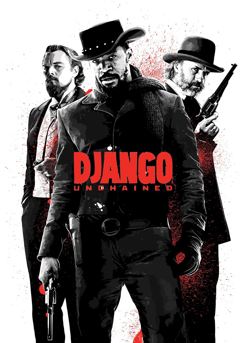 'Django' Poster, picture, metal print, paint by Dickie77 | Displate