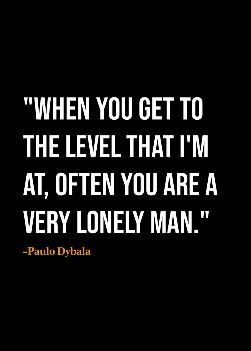 'Paulo Dybala quotes ' Poster, picture, metal print, paint by Twenty ...